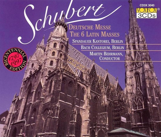 Schubert: Deutsche Messe; The 6 Latin Masses, Martin Behrmann | CD ...