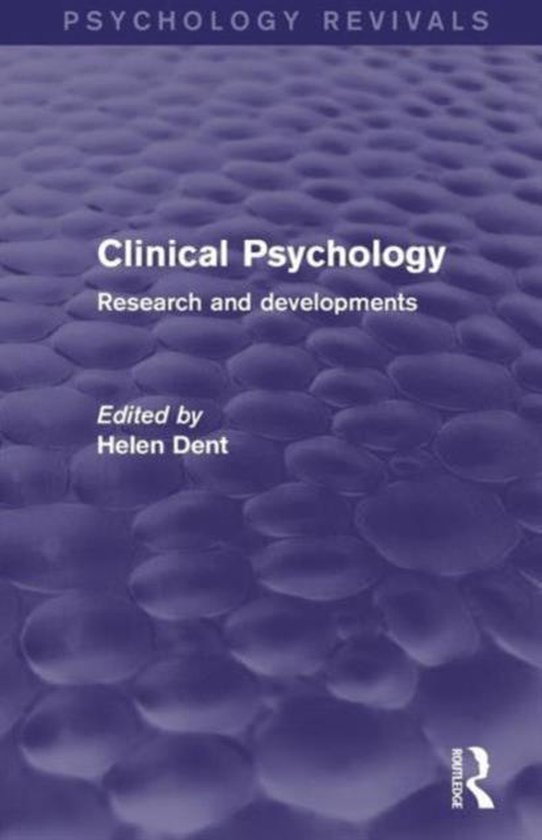 Clinical Psychology 9781138819108 Helen Dent Boeken