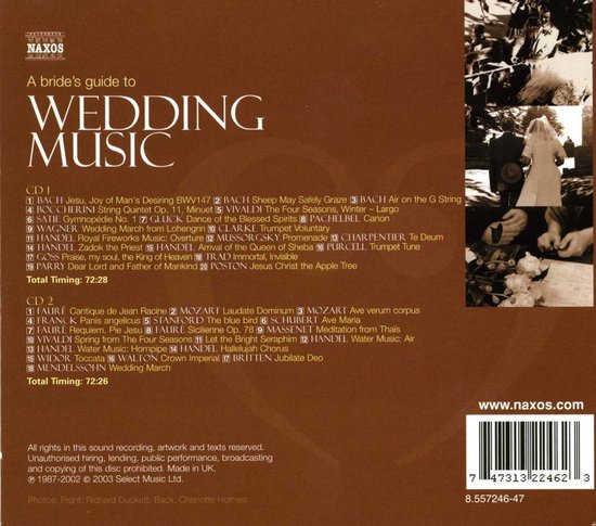 Various Artists - A Bride's Guide To Wedding Music (2 CD), various ...