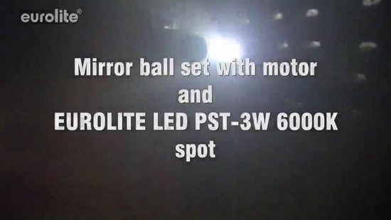 EUROLITE Discobal set met motor en led spot - Spiegelbol - Discobol ...