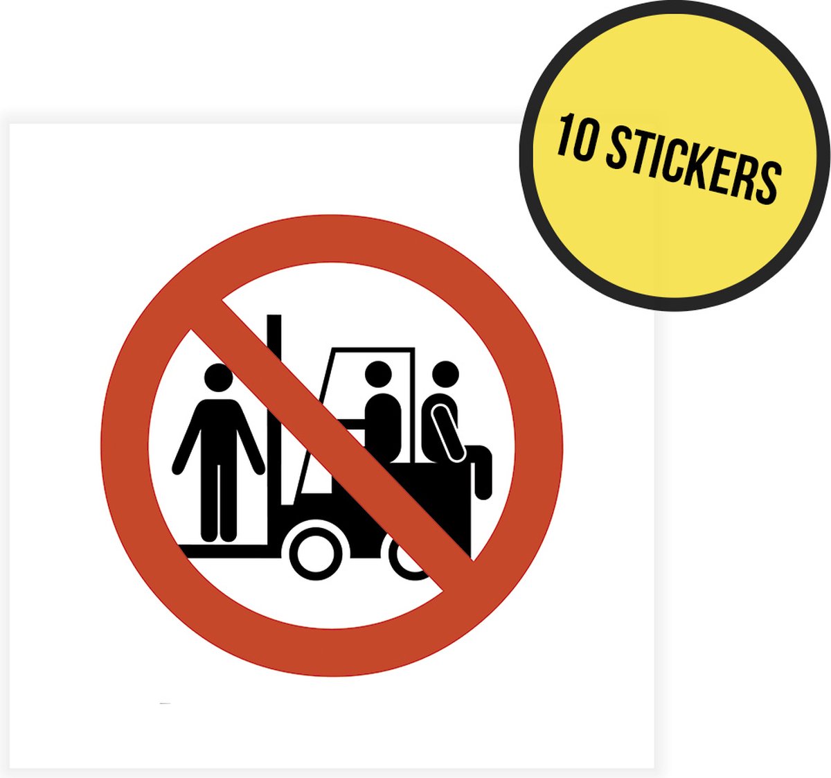 Stickers | Pictogram | Veiligheid heftruck | 5 x 5 cm | Vorkhefwagen ...