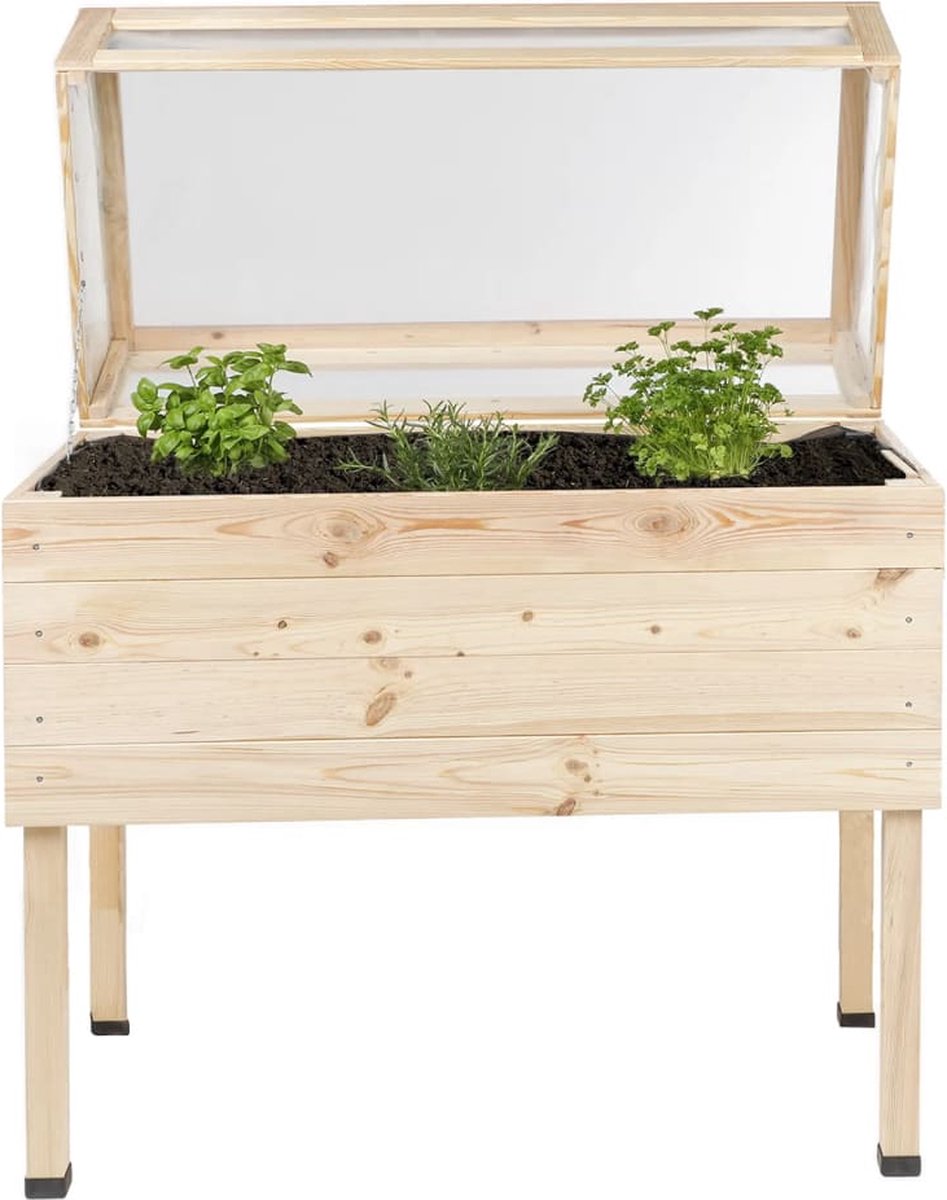 HI Kweekbak verhoogd met deksel 135 L hout | bol.com