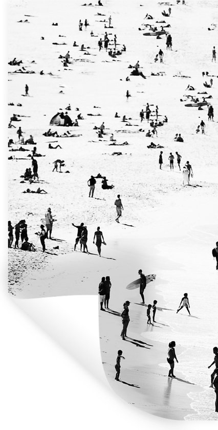 Strand - Zee - Mensen - Zwart wit 13 | bol.com