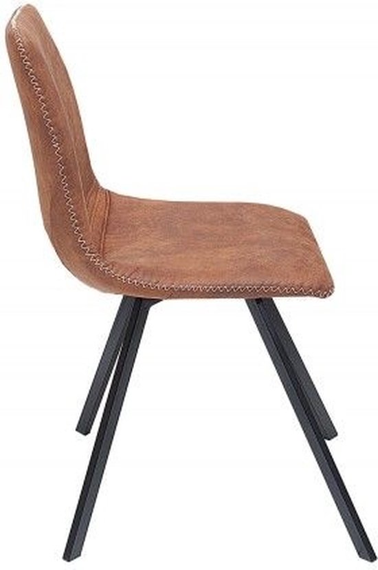 Retro stoel AMSTERDAM STOEL vintage lichtbruin design klassieker - 38365 | bol