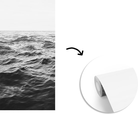Zee - Water - Natuur - Zwart wit - Behangpapier | bol