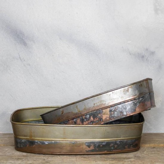Metalen tray set van 2 | bol.com