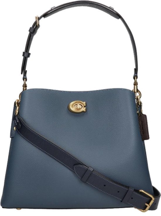 Coach Medium Schoudertas / Crossbodytas Dames - Leer - Willow - Blauw | bol