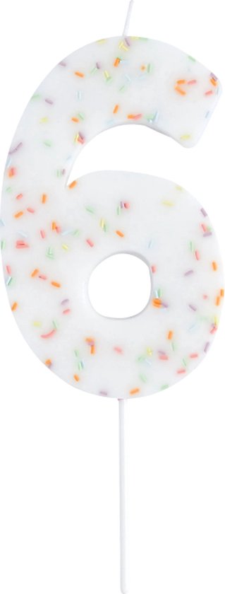 Cijfer 6 XL - Sprinkle | bol