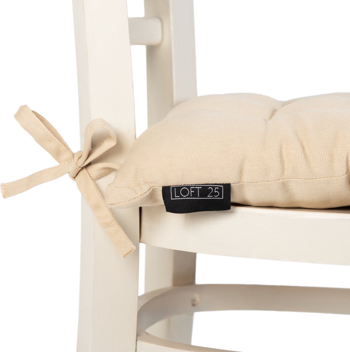 Loft 25 Stoel Kussen Zitkussen - Antislip Veilige Banden - Eetkamer Gevoerde... | bol.com