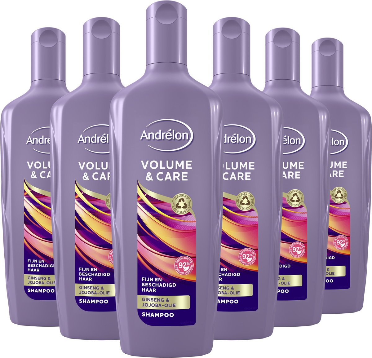 Andrélon Volume & Care Shampoo - 6 x 300 ml - Voordeelverpakking | bol