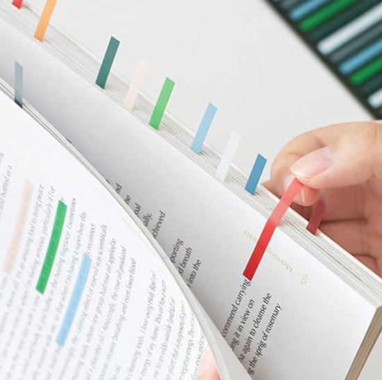 Index tabs - 300 stuks - 5 kleuren - sticky notes - Index tabs - 300 ...