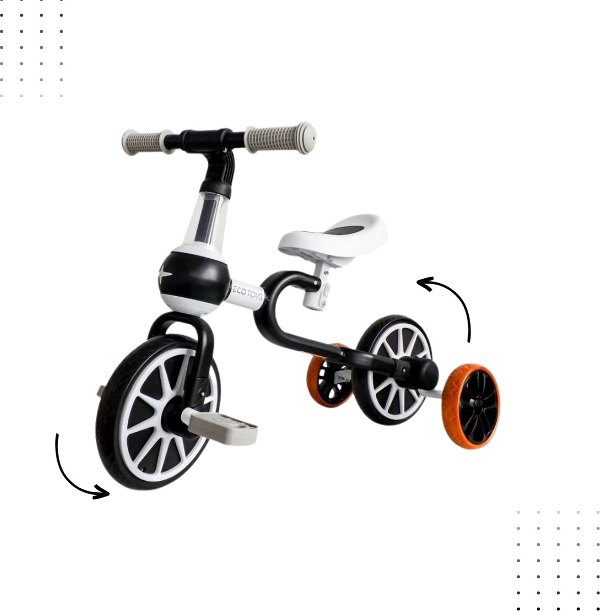 Maxenza Kids 4-in-1 Loopfiets met 3 Wielen - De Ultieme Loopfiets voor ...