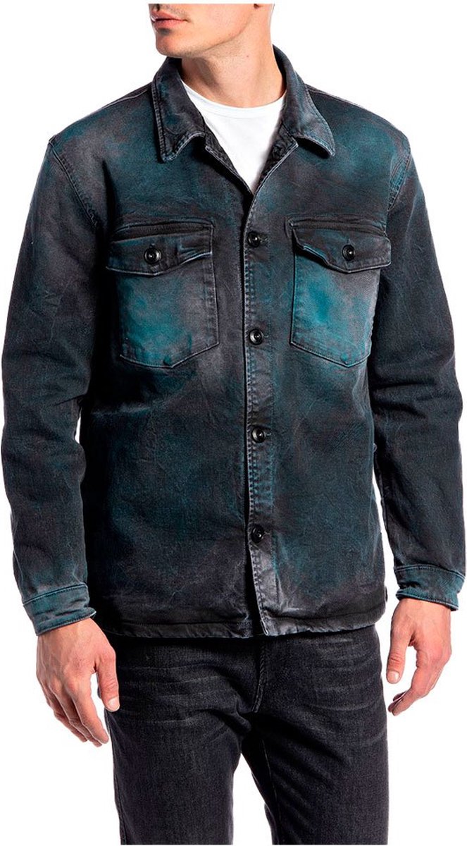 REPLAY MV866 .000.8405391 Spijkerjasje Heren - Medium Grey - XL | bol.com