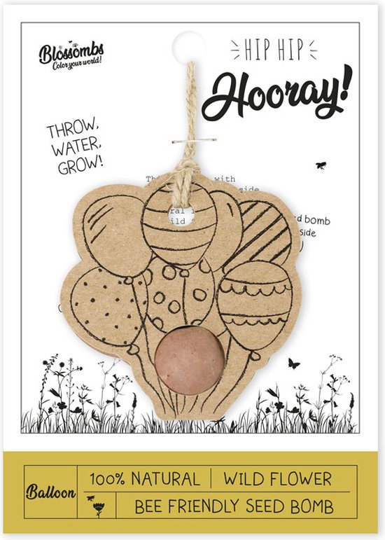 Blossombs bloembommetjes party hanger Hip Hip Hooray! | bol