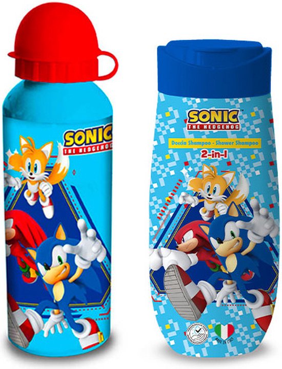 Sonic Set Douchegel & Shampoo + Drinkfles | bol