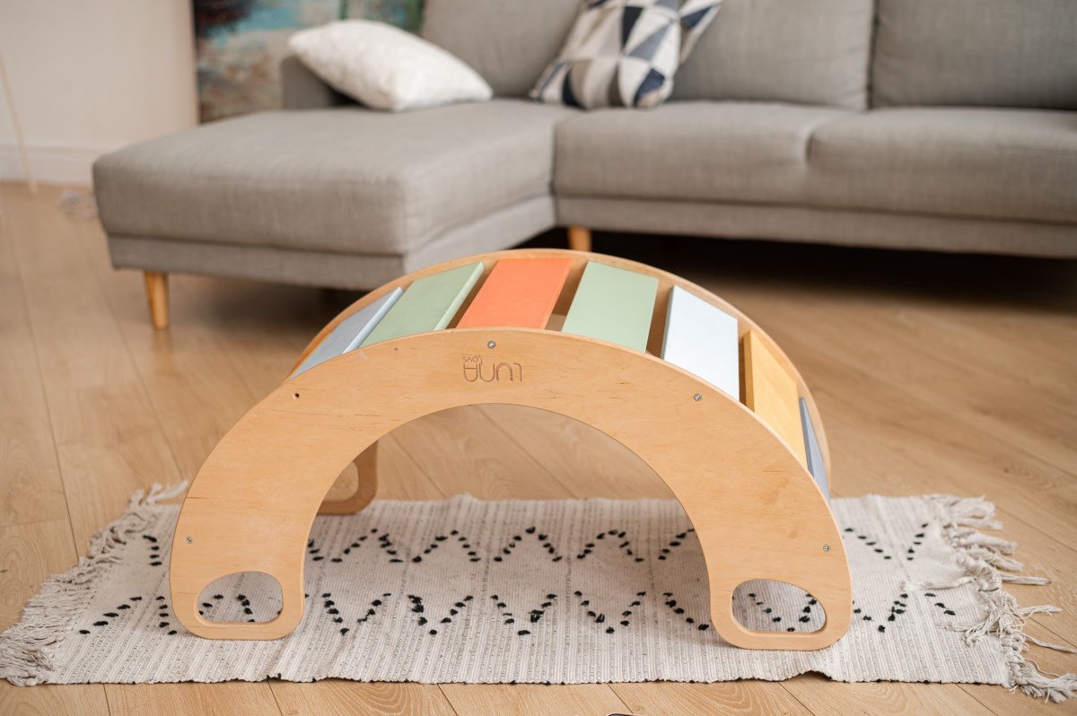 Luna Toys Kleuren Houten Schommelstoel / Rocker LU-36905 | bol.com