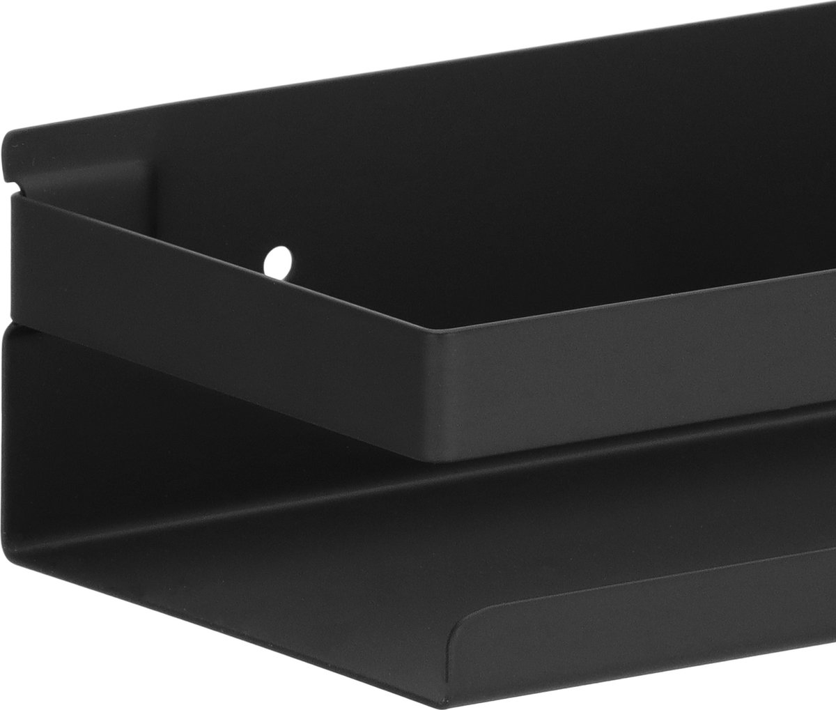 Springos Badkamer Plank - Doucheplank - RVS - 50 cm - Zwart | bol.com