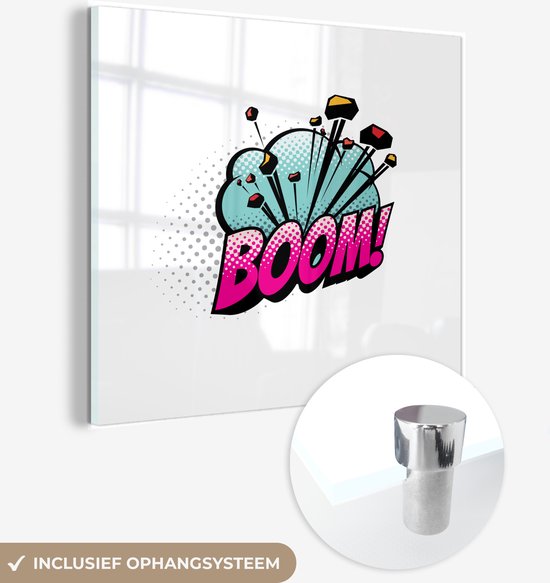 MuchoWow® Glasschilderij 90x90 cm - Schilderij acrylglas - 'Boom ...