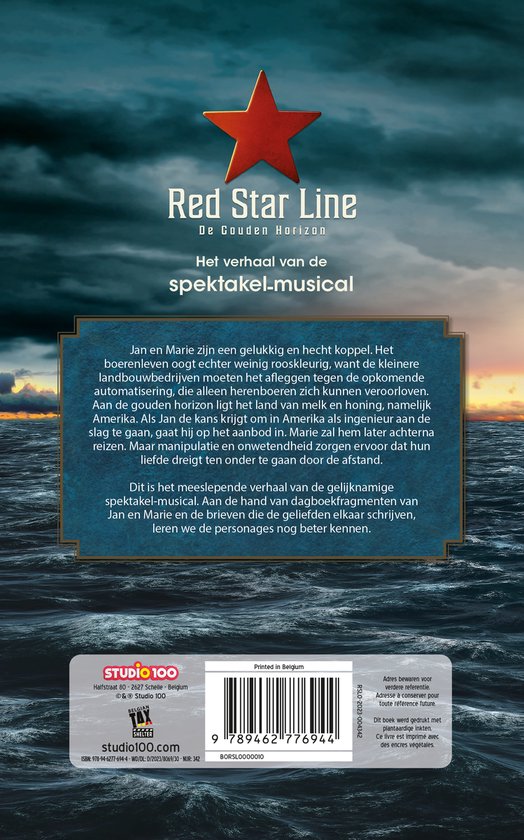 Red Star Line roman - De Gouden Horizon - Het verhaal van de ...