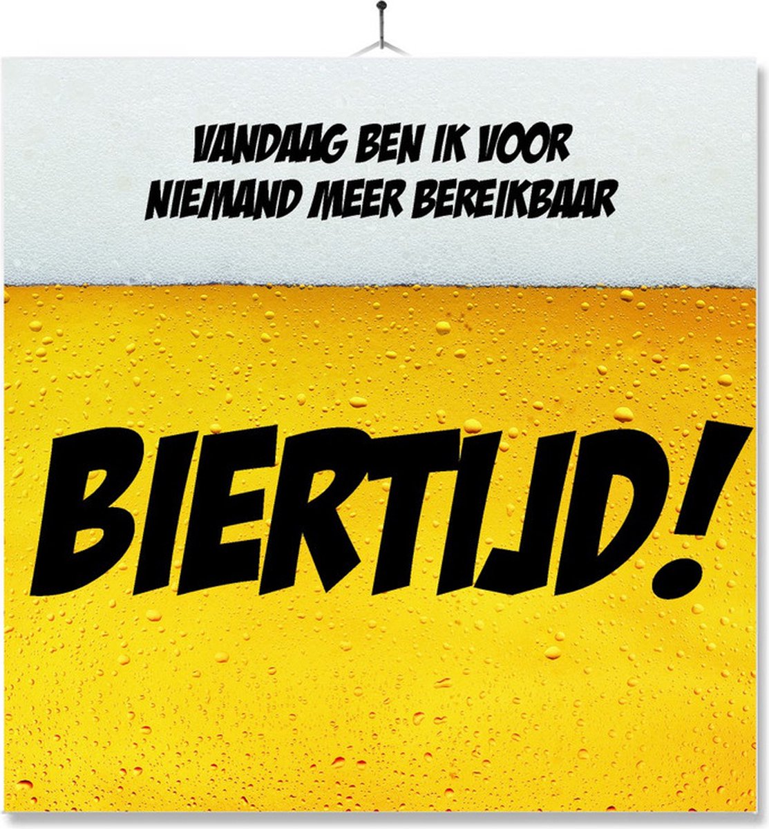 Tegel Met Opdruk | Grappig | Humor | Verjaardag kado | Biertijd | bol