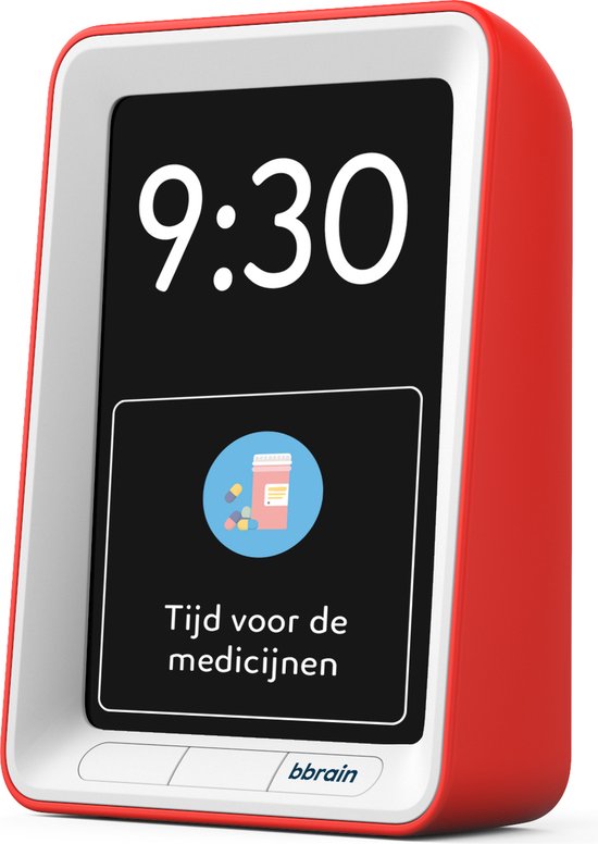 Horend Goed BBrain sprekende klok - Medicijn herinnering - Rood | bol