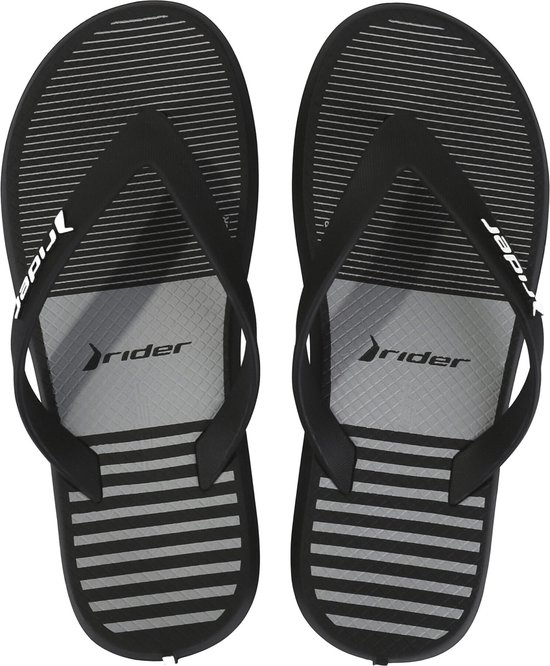 Rider R1 Style Slippers Heren - Black/Grey - Maat 42 | bol.com