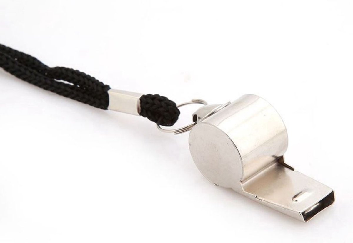 Scheidsrechter fluit met koord | bol.com