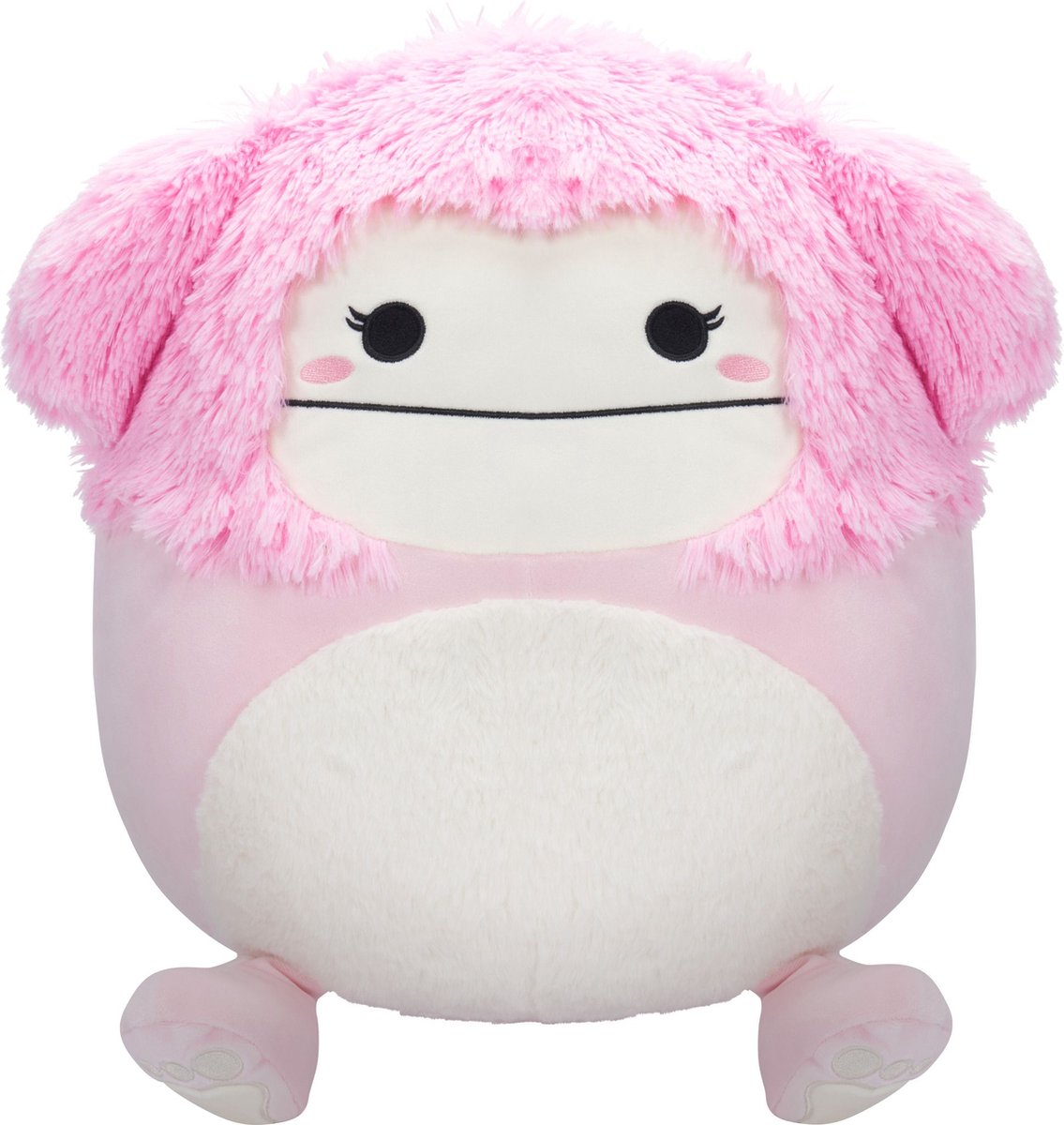 Squishmallow Knuffel - 50CM - Brina the Pink Bigfoot with Fuzzy Belly ...