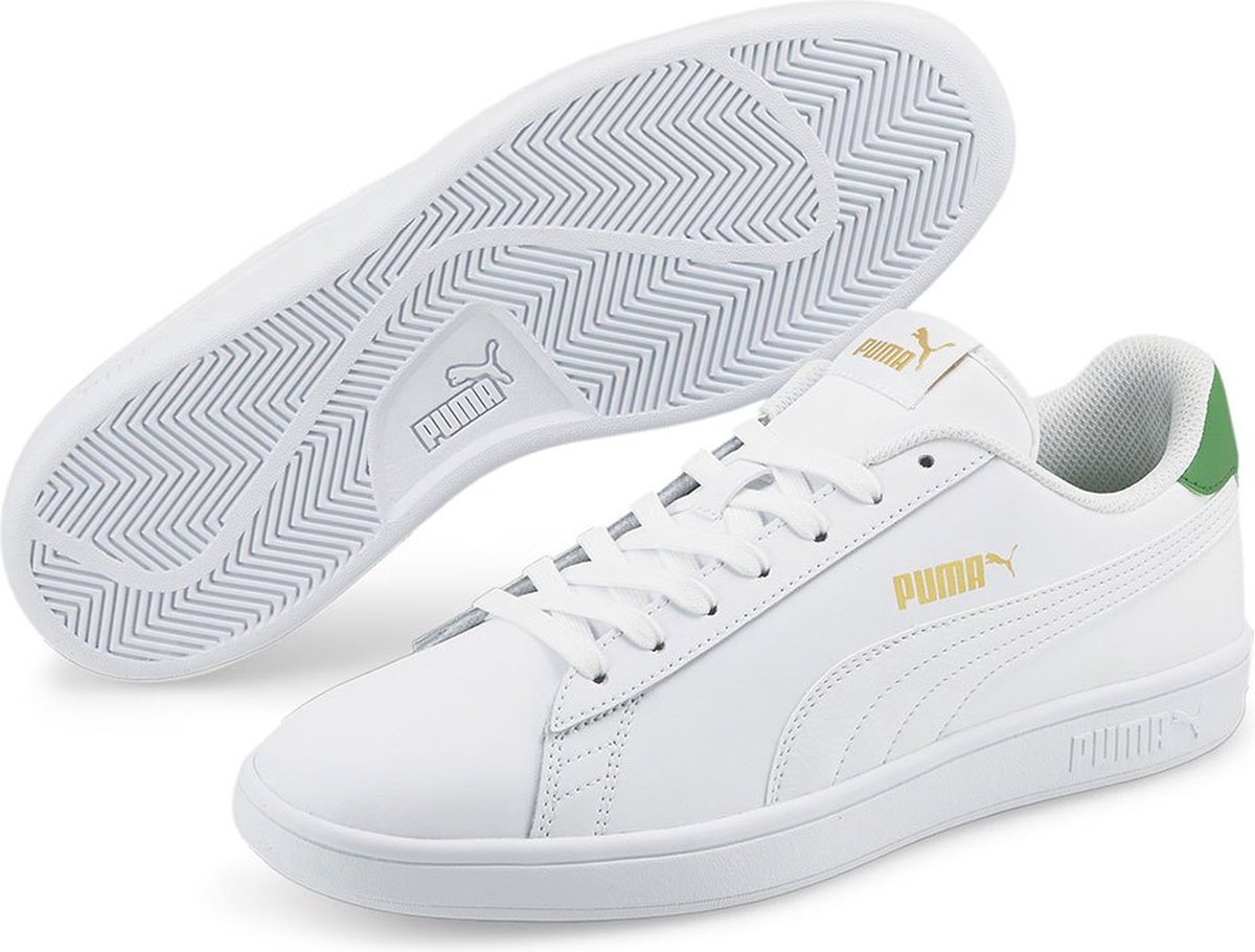 PUMA V2 L Sneakers - Puma White / Puma White / Amazon Green / Puma Team ...