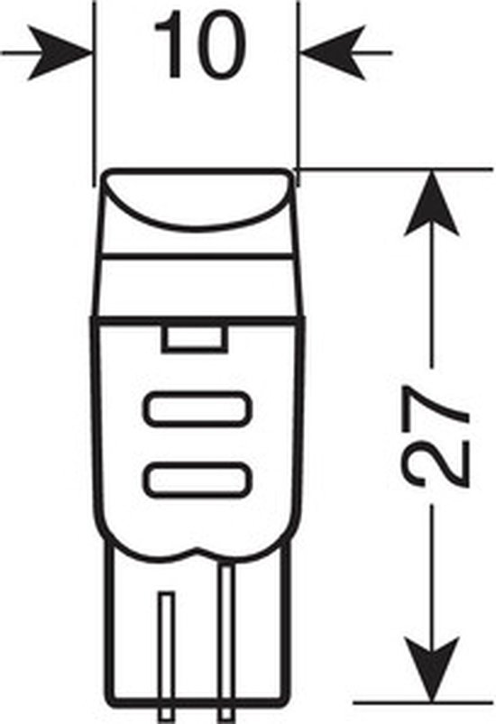 Led lamp 12V 2W W2,1x9,5d | bol