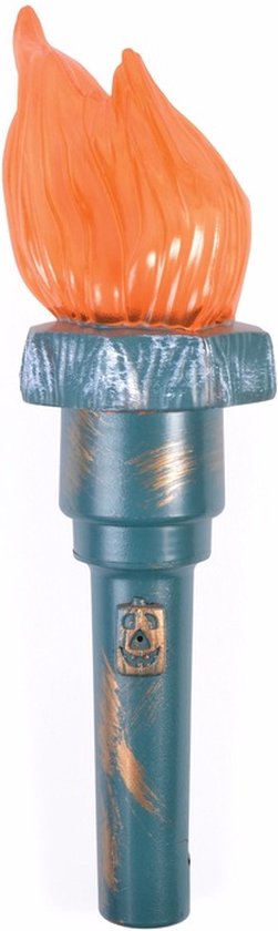 Vrijheidsbeeld verkleed set - fakkel met licht 31 cm en hoofdband ...