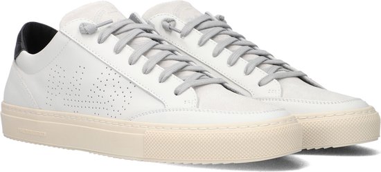 P448 Soho Men Lage sneakers - Leren Sneaker - Heren - Wit - Maat 43 ...