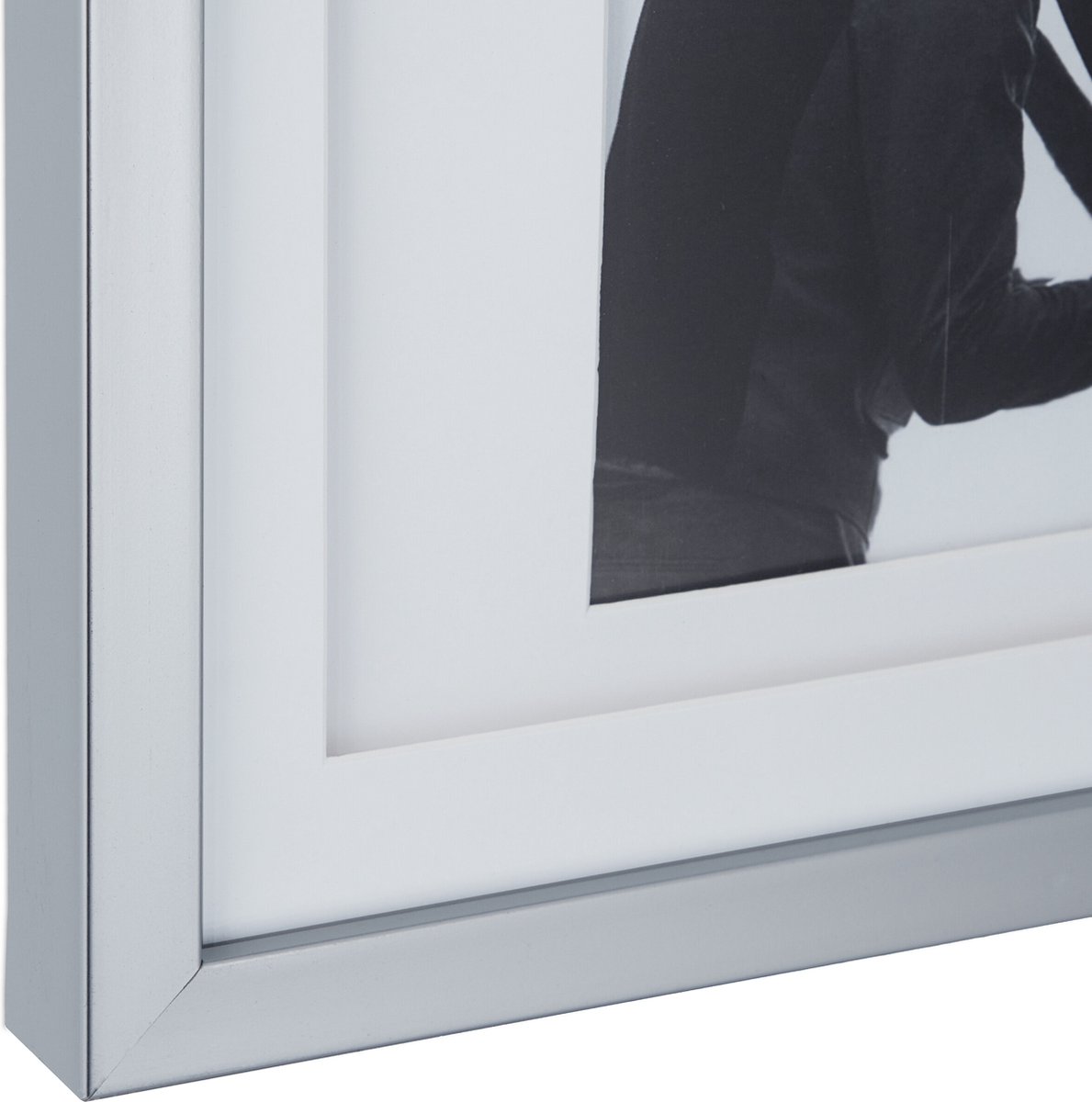 Relaxdays fotolijst 25x25 cm set van 2 - fotokader met passe partout ...