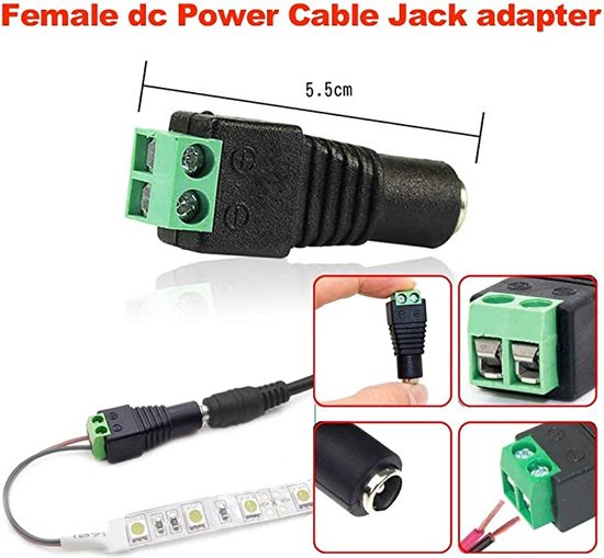 Universele voedingsadapter met 8 connectoren voor diverse apparaten ...