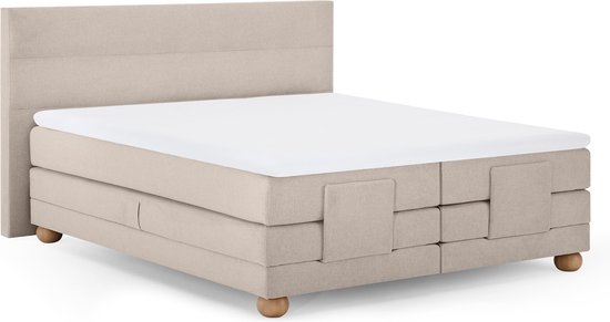 Karlsson Boxspring Solid Lina verstelbaar met gestoffeerd matras - 180 ...