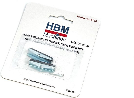 HBM 2 Delige set Hoonstenen voor het HBM 2 ARM Hoonapparaat 18 - 63 mm ...