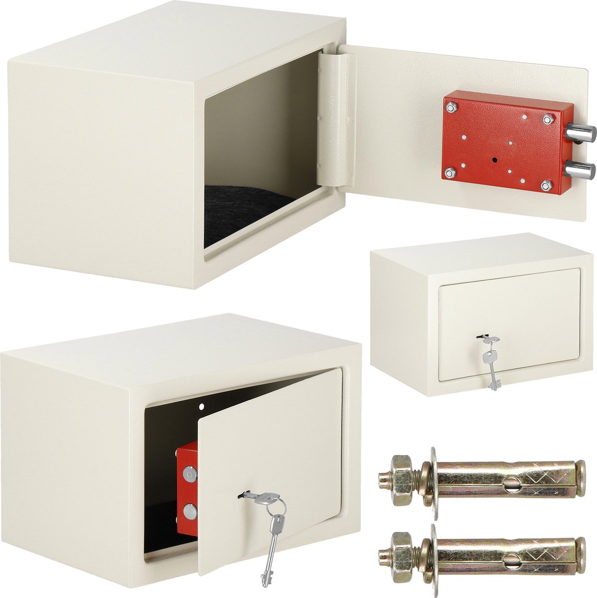 Springos Kluis - Sleutelkluis - Kluisje met Sleutel - 31 x 20 x 20 cm ...