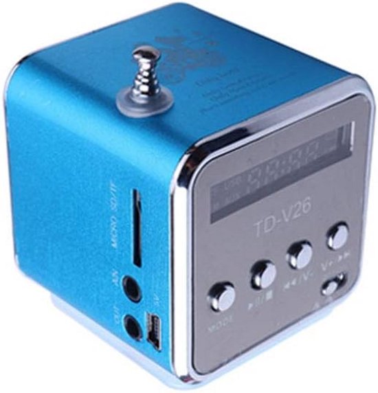 Draagbare Mini Speaker Outdoor Muziekbox met FM Radio en TF Kaart Slot ...