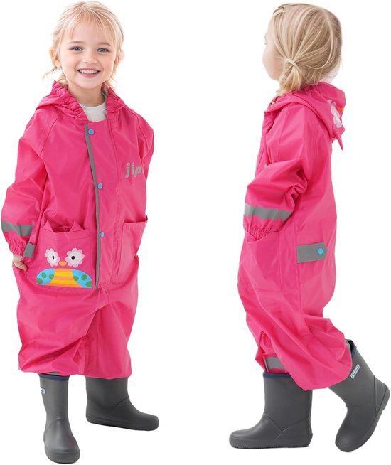 Waterdicht Kinder Regenpak met Capuchon en Reflectoren voor Jongens en ...