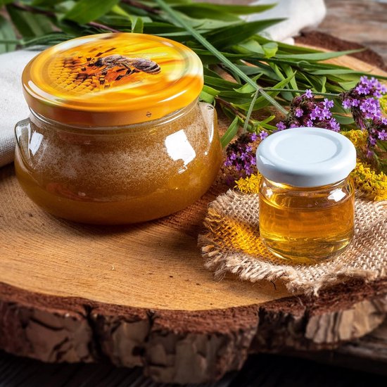 Set van 10 Kleine Weckpotten 300 ml met Schroefdeksel voor Honing ...