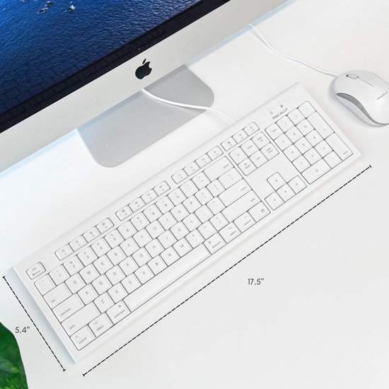 USB-A Toetsenbord met Numpad voor Mac - QWERTY Indeling, 105 Toetsen | bol