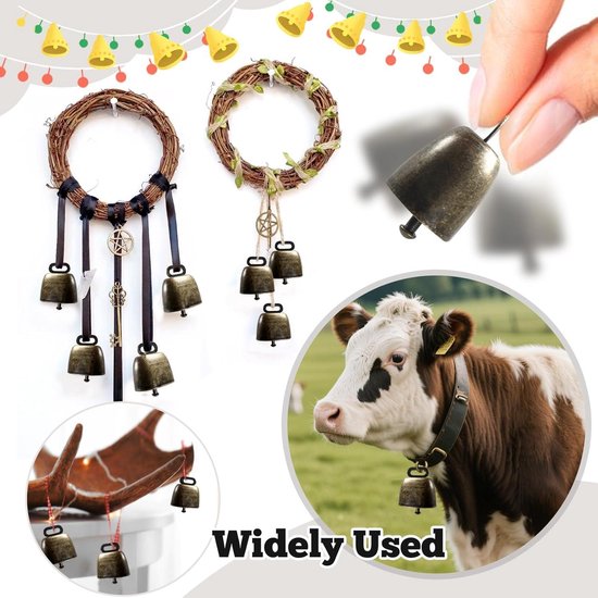 6 stuks Klokken voor Boerderij Dieren - Koe Paard Schaap - Anti ...