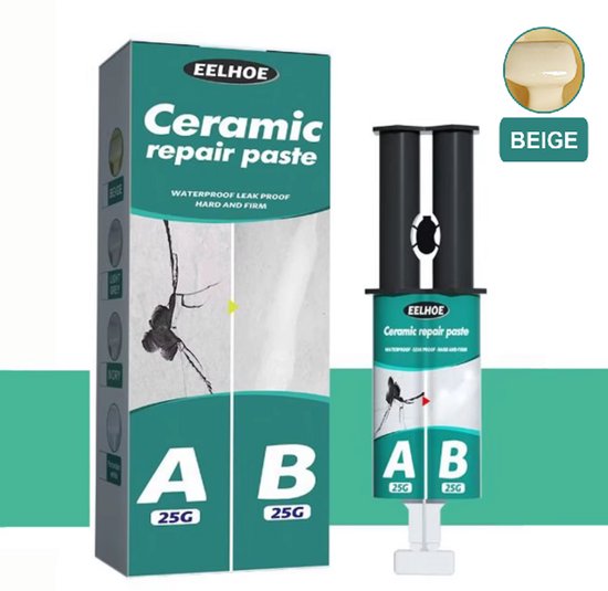 TLVX Sterke Tegel Reparatie Set Vulmiddel Pasta 2-Componenten Beige ...