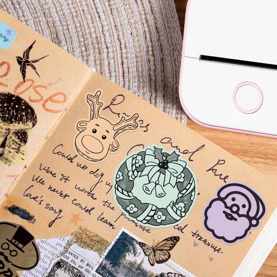 Zelfklevend Thermisch Printerpapier voor Labelprinter - 3 Rollen Zwart ...