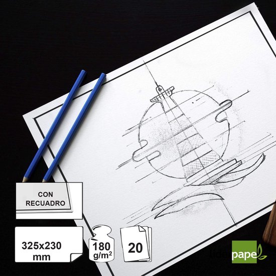 Groot Tekenblok A4/A3/A2 - Stevig Papier voor Tekenen, Schetsen en ...