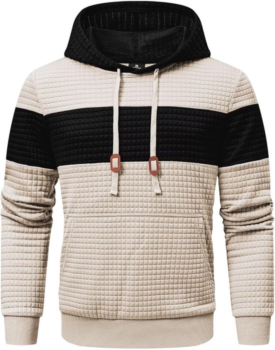 Lange Mouwen Capuchontrui voor Heren - Warme Hoodie met Kleurblok | bol