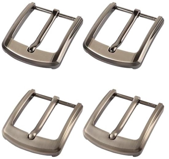 4 stuks enkele puntige riemgespen, 40 mm zinklegering riemgespenset ...