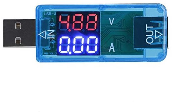 USB Capaciteit Tester Voltmeter Stroommeter met LCD Scherm - Draagbare ...