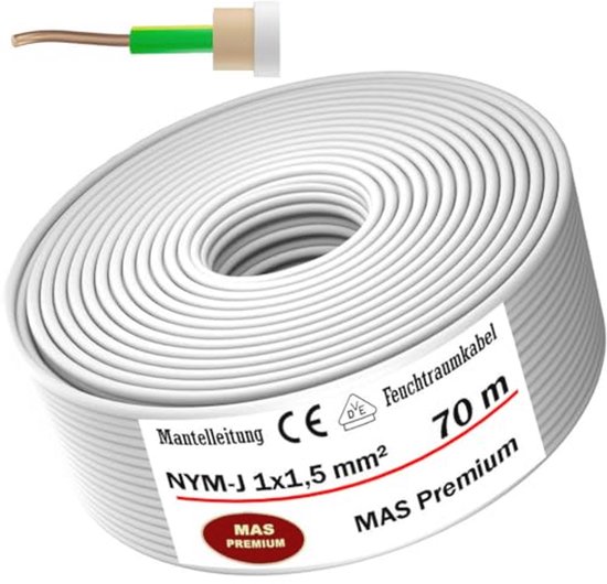 Kabel voor vochtige ruimtes - Stroomkabel voor installatie in droge ...