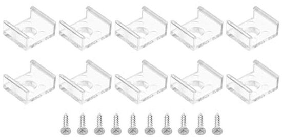 Clips de fixation pour ruban LED- 30 pièces, supports en plastique ...